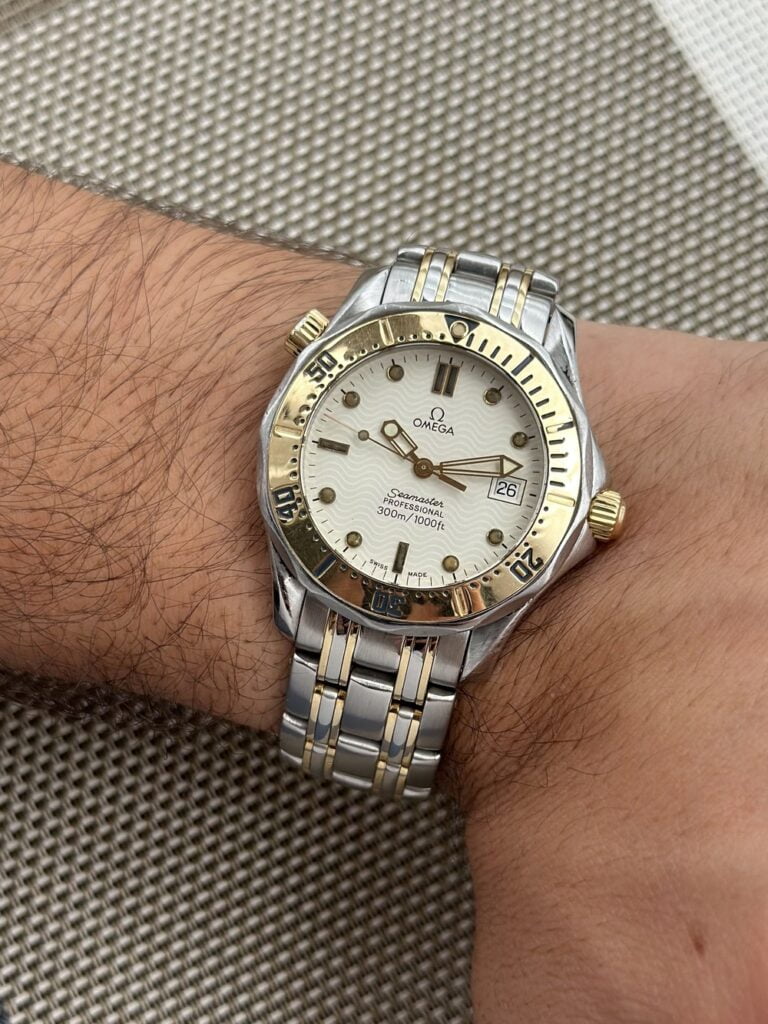 Omega Seamaster Diver 300M Two Tone Mid Size 195.1502, de cuarzo ...