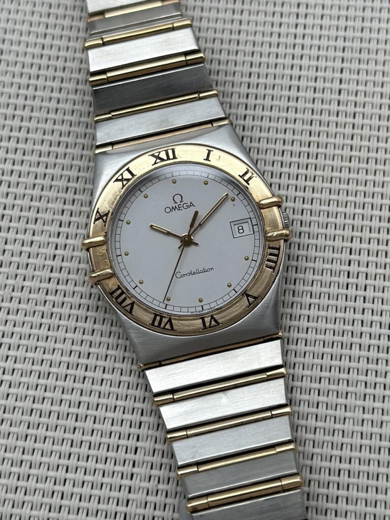 Omega Constellation Manhattan Two Tone Full Bar, de cuarzo - Relojes Club