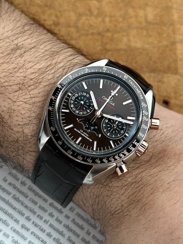 Omega Speedmaster Moonphase 44.25 mm Steel & Sedna 18K Gold 304.23.44 ...