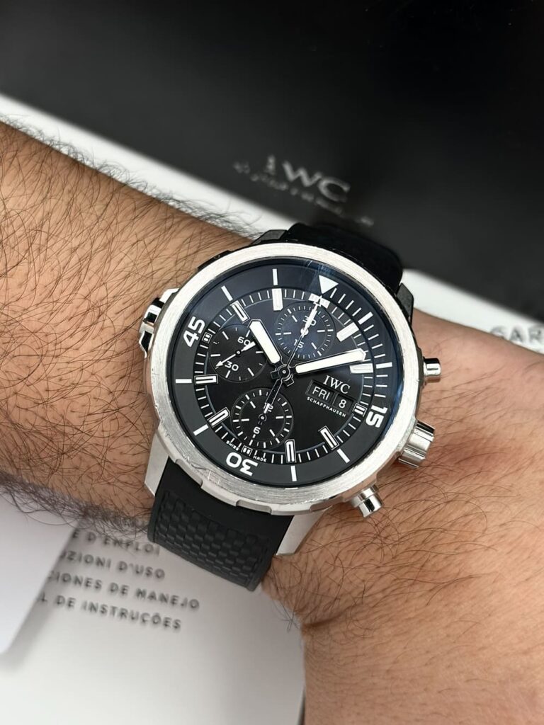 IWC Aquatimer Chronograph 44 mm Black IW376803 FULL SET 2015 ...