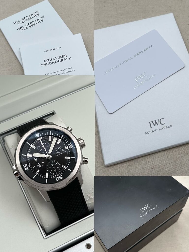 IWC Aquatimer Chronograph 44 mm Black IW376803 FULL SET 2015 ...